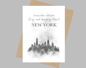 New York Skyline Birthday Card - Etsy UK
