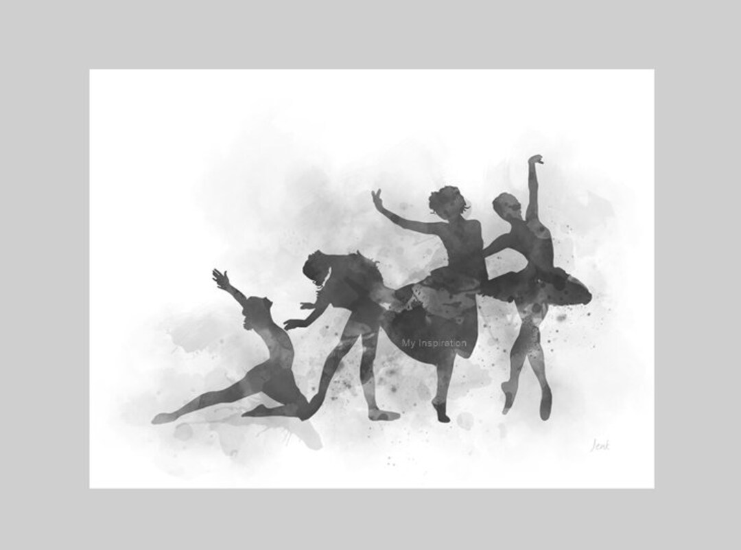 Ballet Dancers ART PRINT Ballerina, Dance, Gift for Her, Wall Art, Home ...