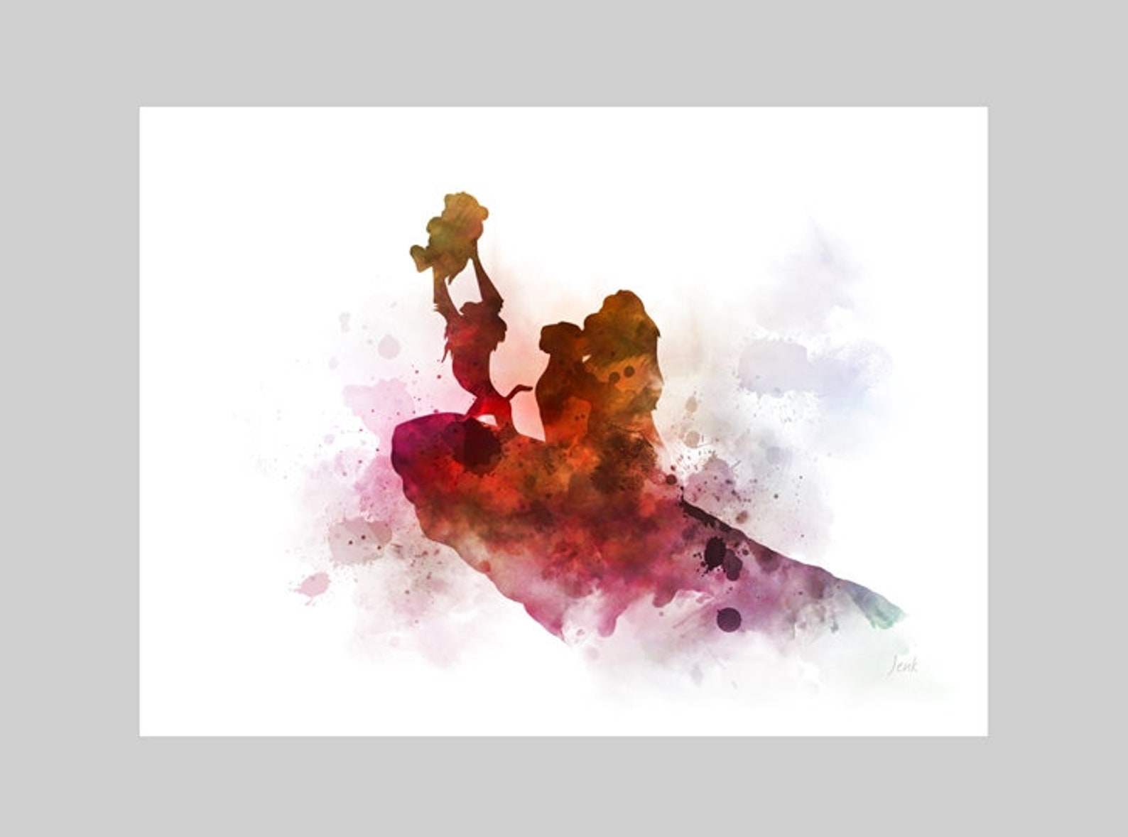 The Lion King ART PRINT Simba Ceremonial Presentation - Etsy