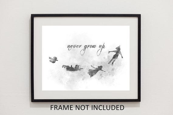 Printable Peter Pan Quotes Peter Pan Quote ART PRINT Window,