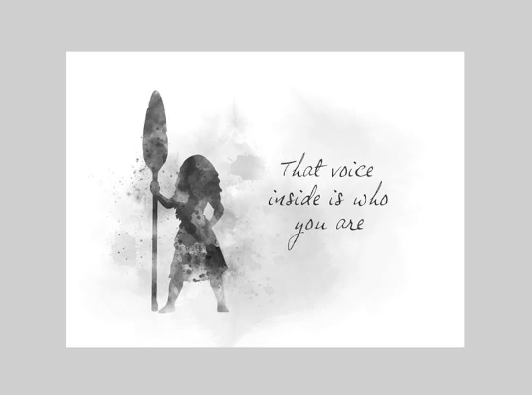 Moana Quote ART PRINT Nursery Princess Gift Wall Art Home - Etsy