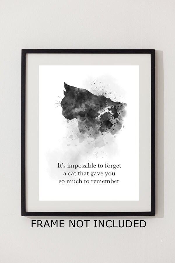 It's Impossible to Forget a Cat That Gave You so Much to Remember Quote ...