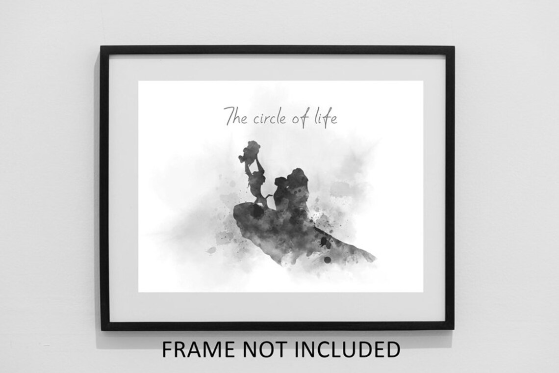 The Lion King Quote ART PRINT Simba Ceremonial Presentation | Etsy
