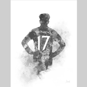 Alejandro Garnacho ART PRINT Manchester United, Football, Sport, Gift ...