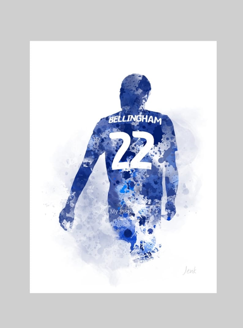 Jude Bellingham ART PRINT Birmingham City, Football, Sport, Gift, Wall ...