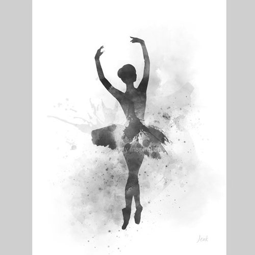 Ballerina ART PRINT Ballet Dancer Dance Gift for Her Wall - Etsy