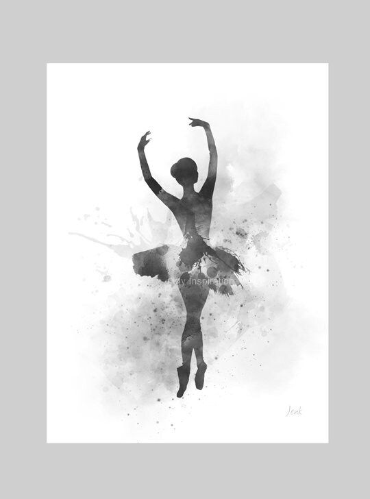 Ballerina ART PRINT Ballet Dancer Dance Gift for Her Wall - Etsy