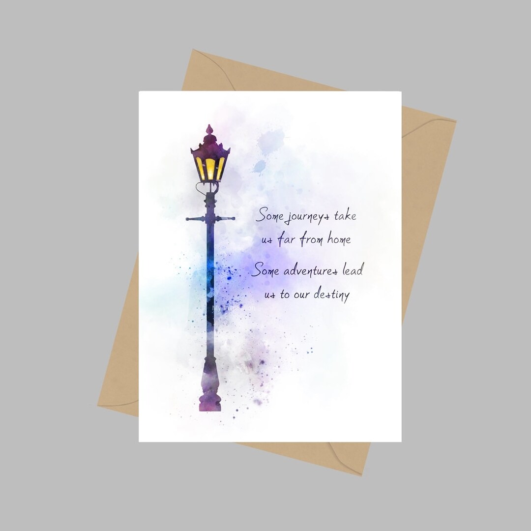 Narnia Quote, A5 Greeting Card, Lamppost, Gift Idea, Inspirational - Etsy