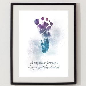 A Tiny Step of Courage is Always a Good Place to Start Quote - Etsy