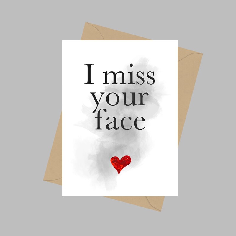 I Miss Your Face - Etsy Canada