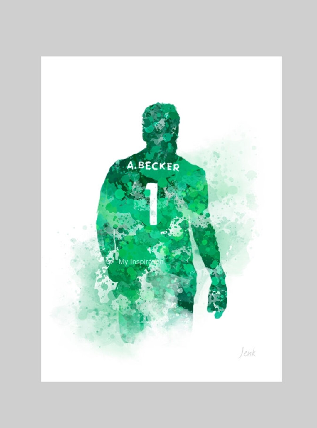 Alisson Becker ART PRINT Liverpool, Football, Sport, Goalkeeper, Gift ...