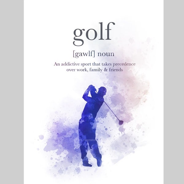 Golf Word Art - Etsy