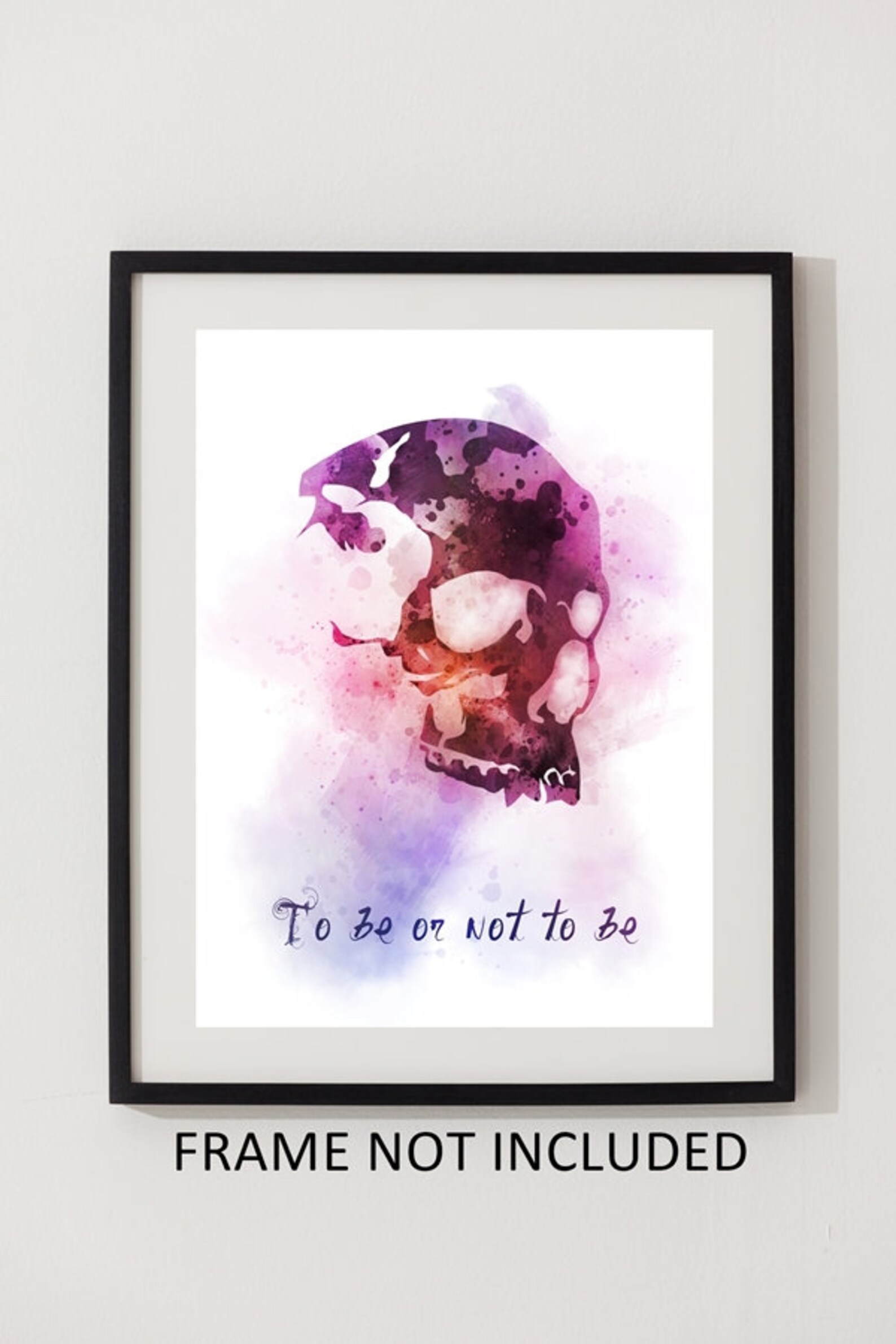 Hamlet Quote ART PRINT To be or not to be William | Etsy
