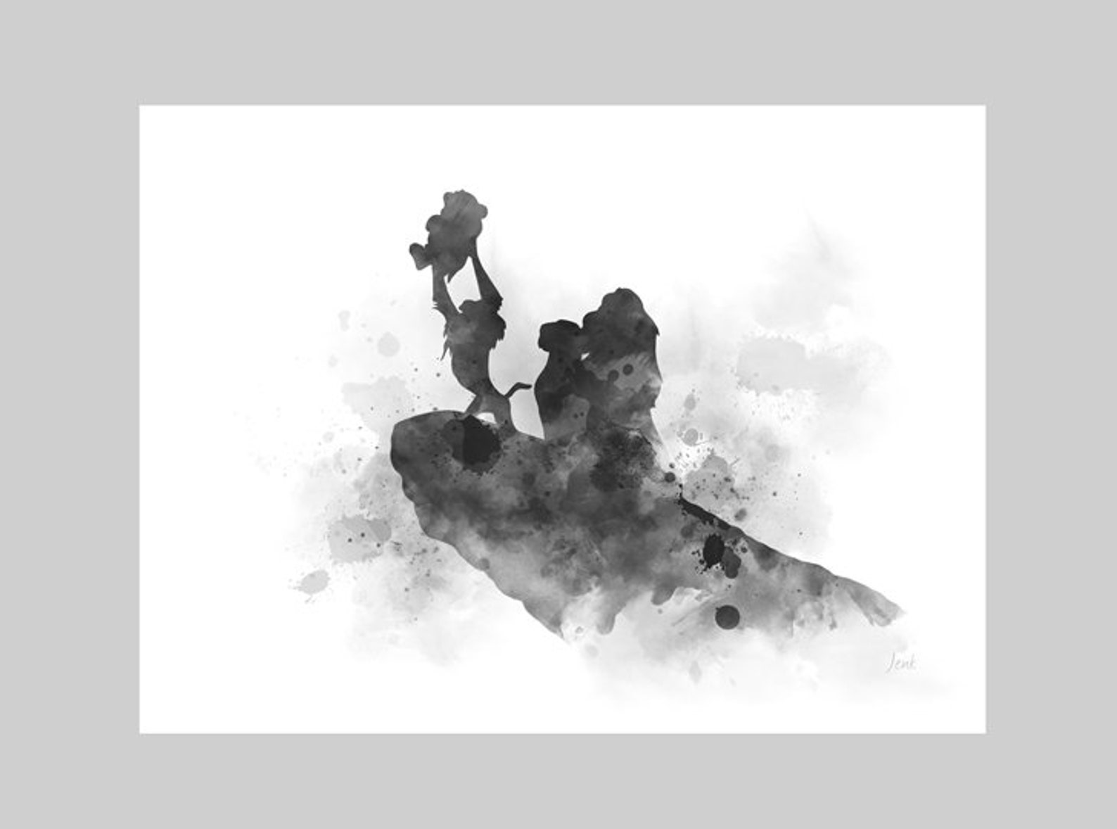 The Lion King ART PRINT Simba Ceremonial Presentation - Etsy