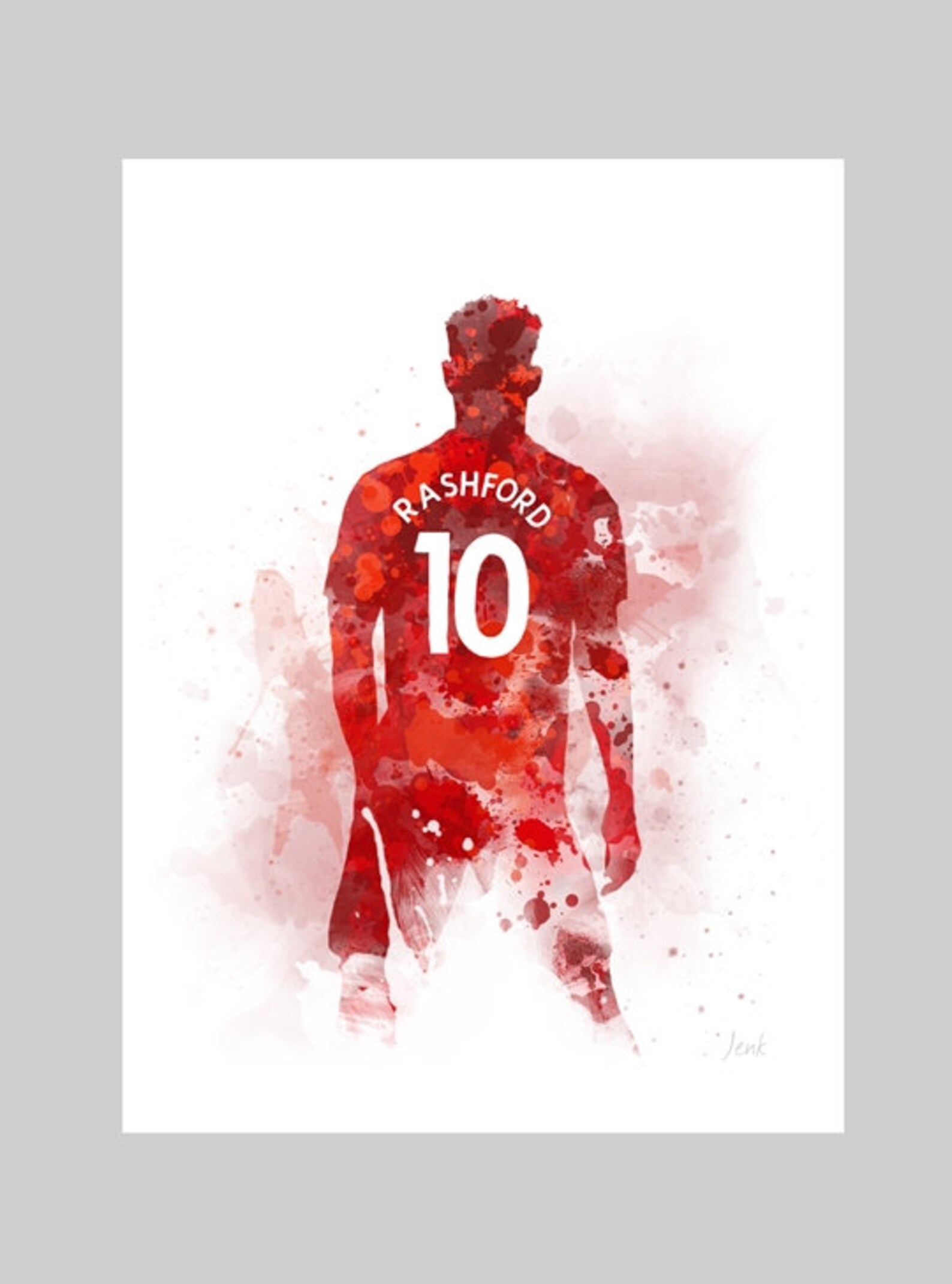 Marcus Rashford ART PRINT Manchester United Football Sport - Etsy