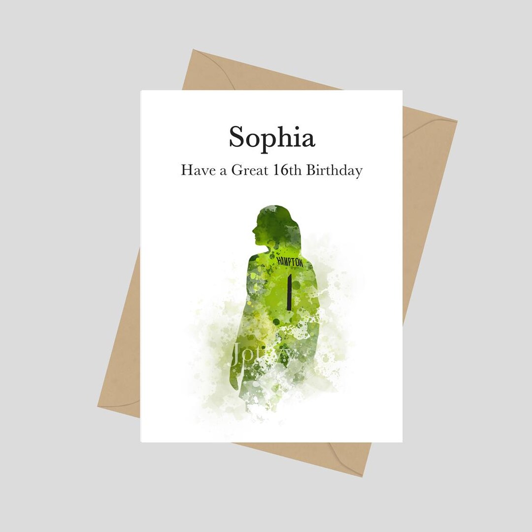 Personalised Hannah Hampton A5 Greeting Card, Lionesses Football ...