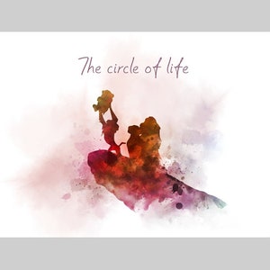 The Lion King Quote ART PRINT Simba Ceremonial Presentation, Circle of ...