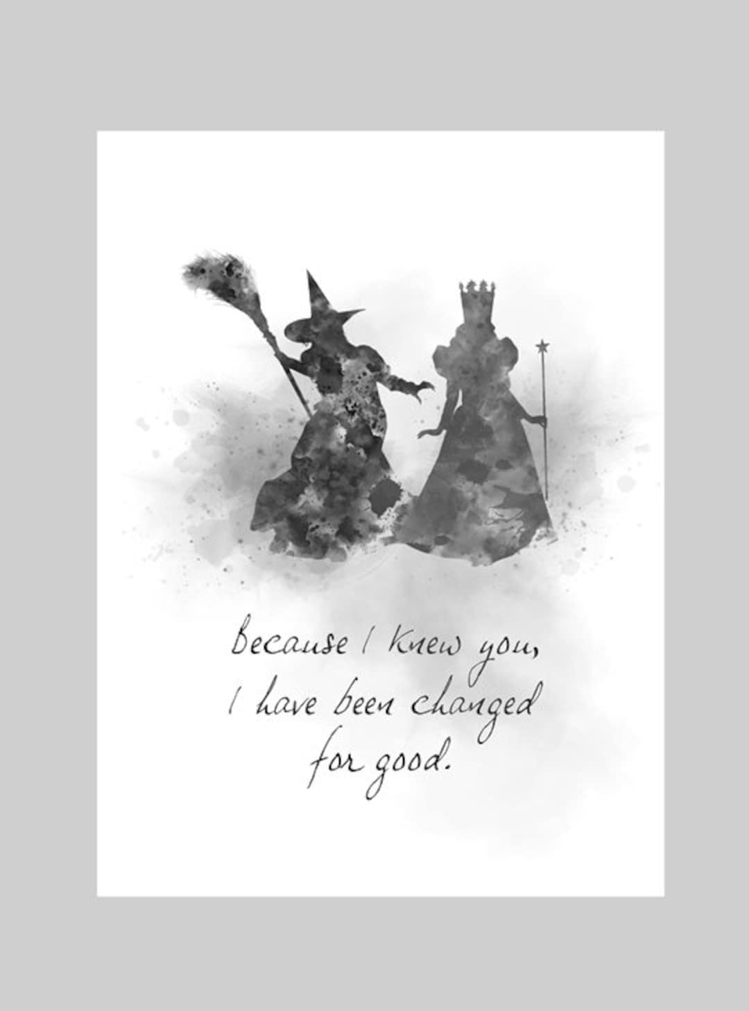 Glinda Good Witch Elphaba Quote ART PRINT Theatre, Musical, Gift ...