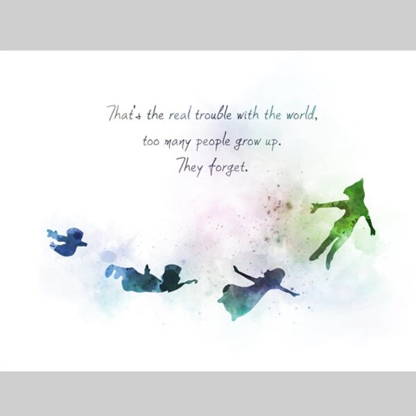 Peter Pan Print - Etsy UK