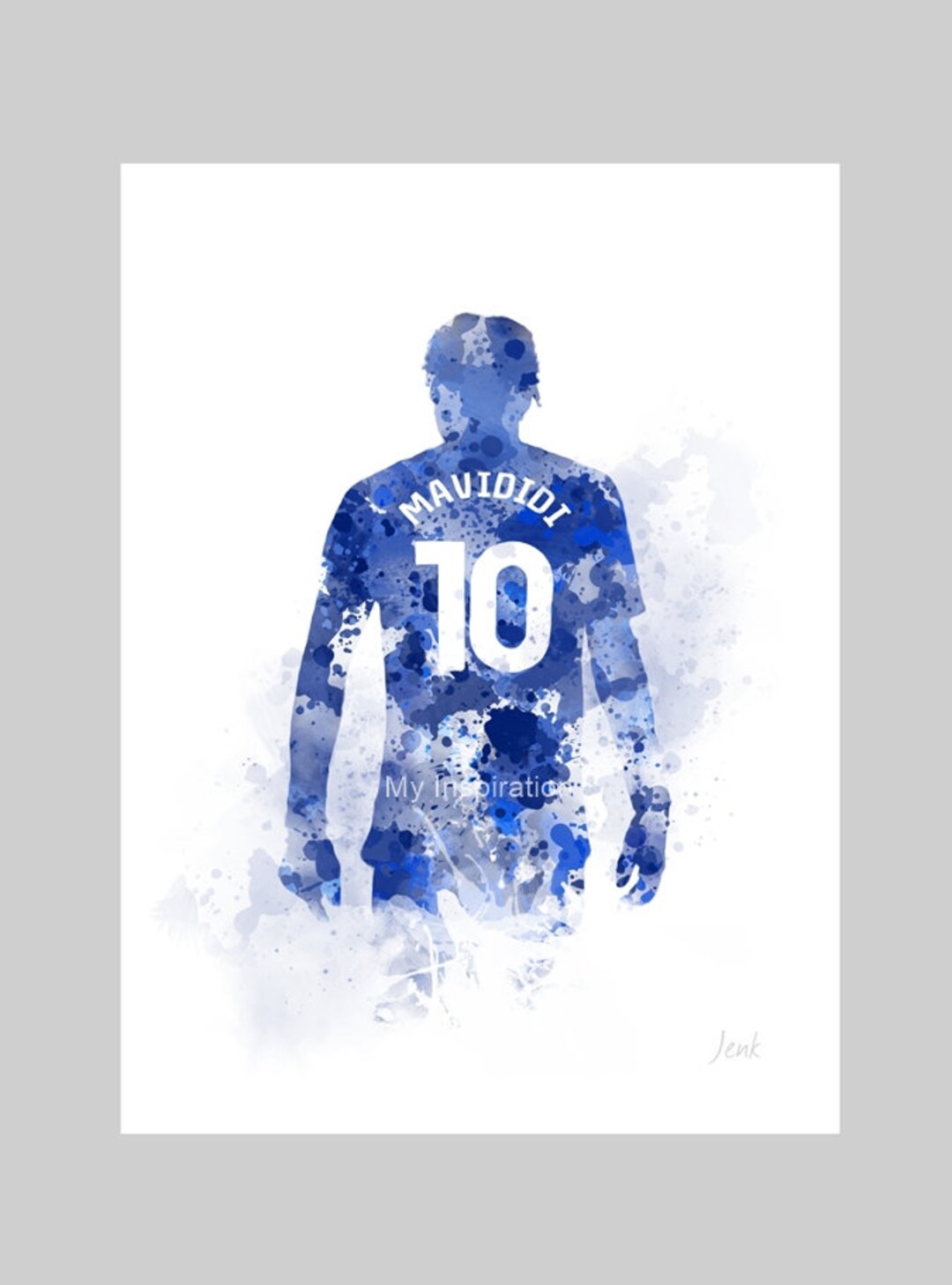 Stephy Mavididi ART PRINT Leicester City Football, Sport Wall Decor ...