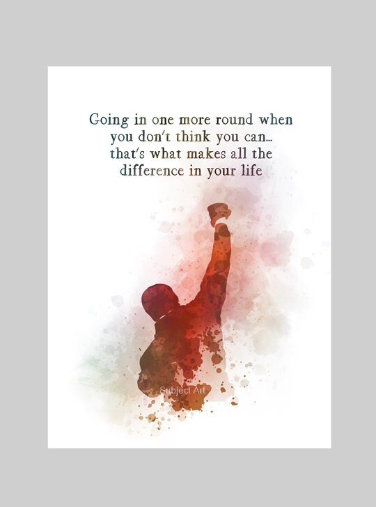 Rocky Quotes Going In One More Round