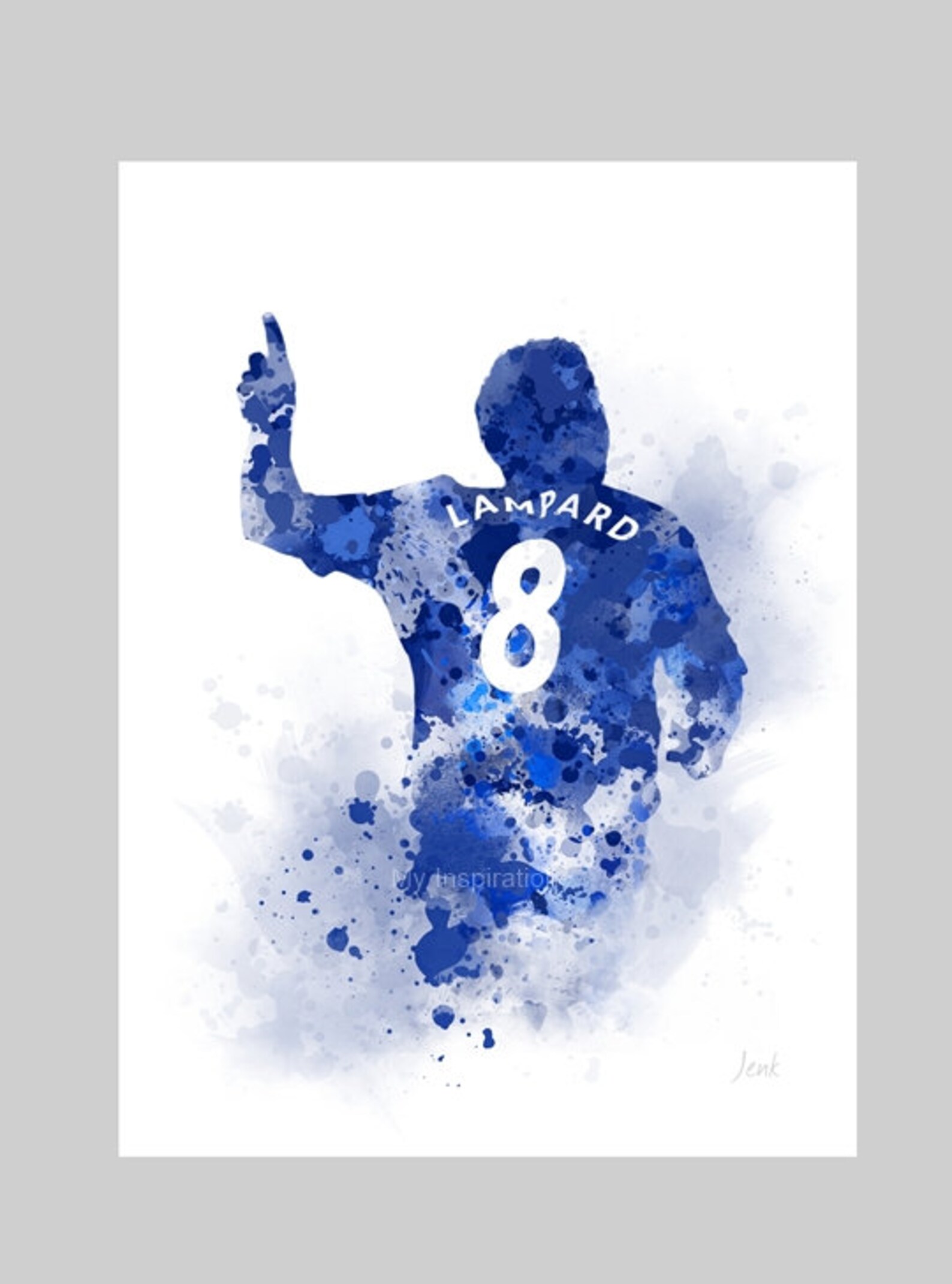 Frank Lampard ART PRINT Chelsea Football Sport Gift Wall | Etsy