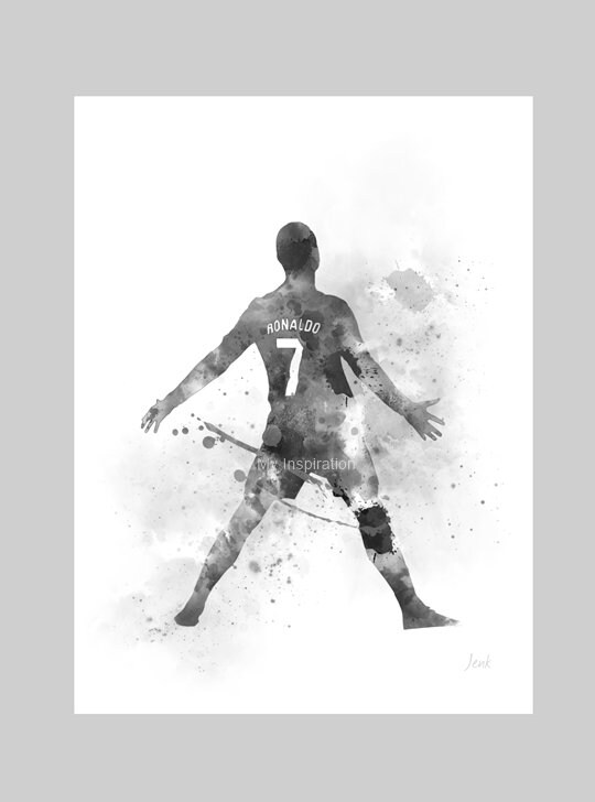 Cristiano Ronaldo ART PRINT Manchester United Real Madrid - Etsy