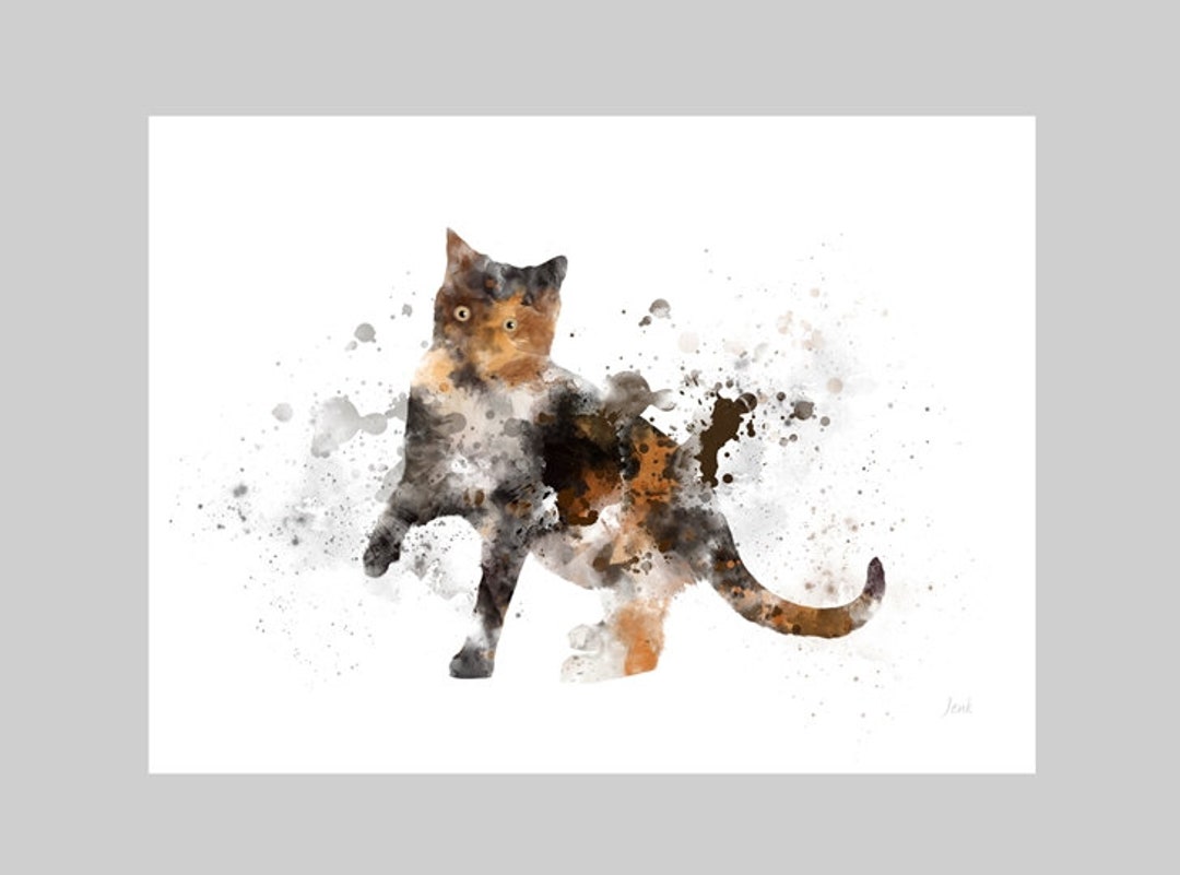 Tortoiseshell Cat ART PRINT Animal, Gift, Wall Art, Home Decor - Etsy