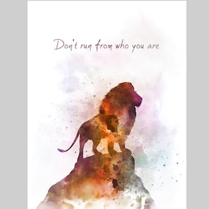 Aslan Quote ART PRINT Narnia Lion Nursery Gift Wall Art - Etsy UK