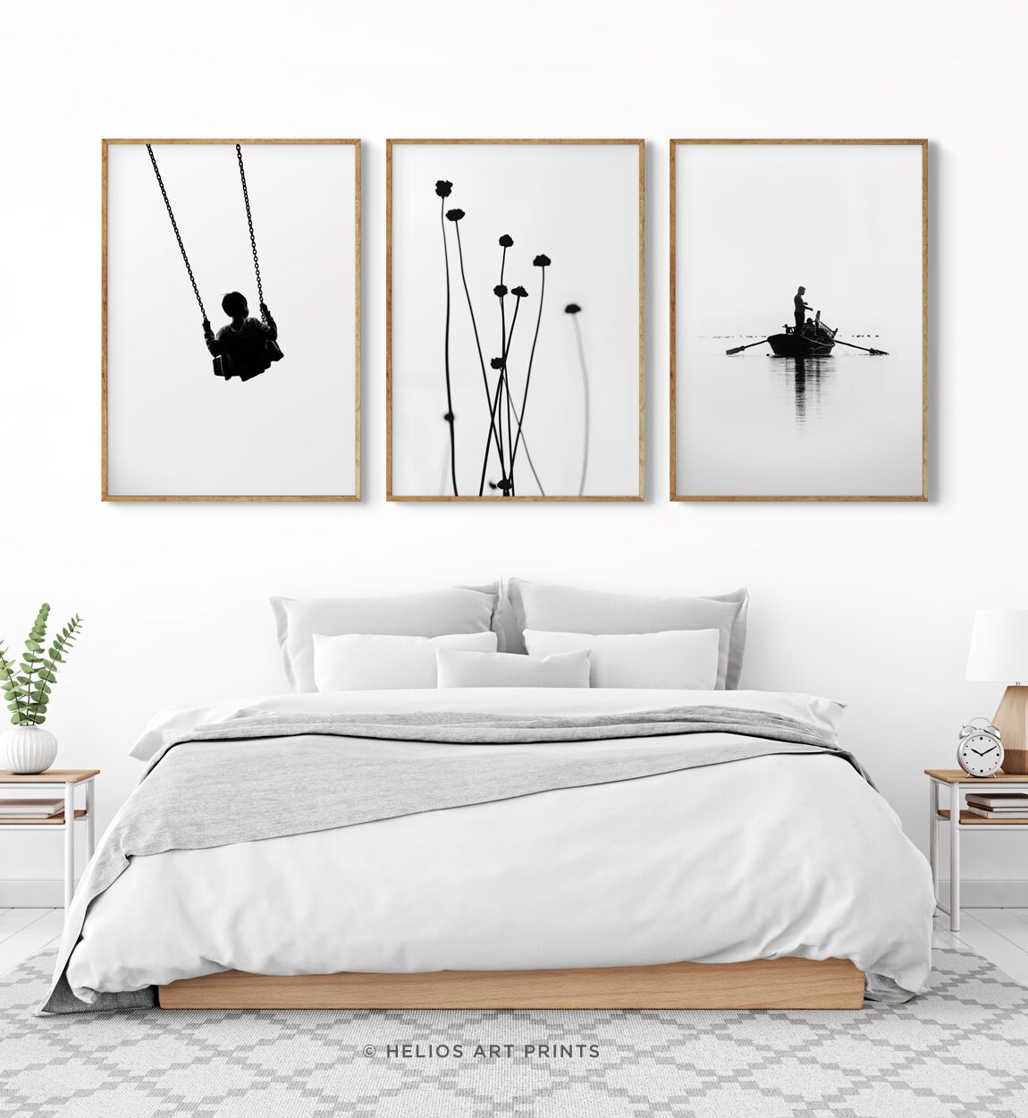 Set of three black and white photographic prints. Set of 3 | Etsy