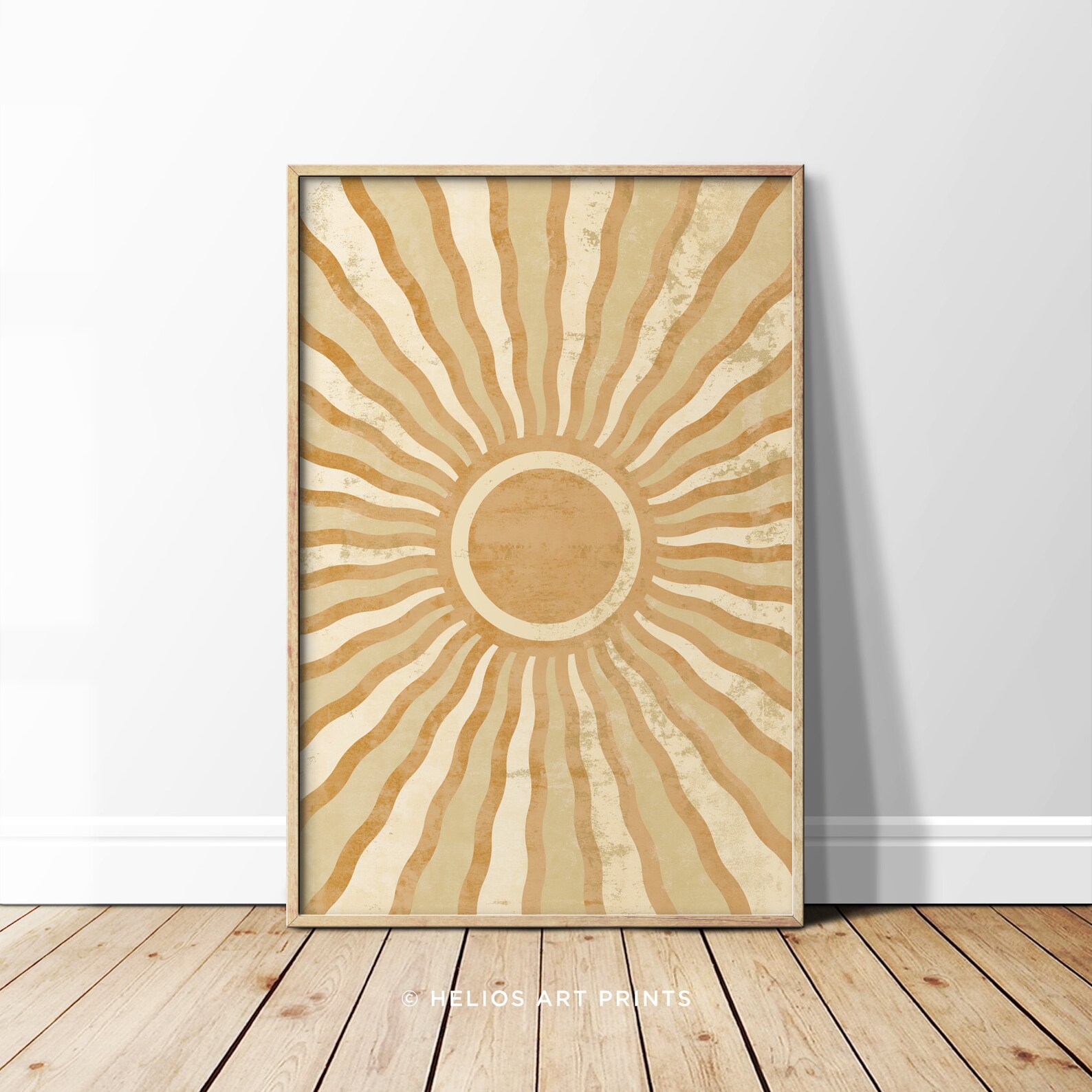 Abstract Sunburst Print Ivory Cream Beige Mid Century Modern - Etsy UK