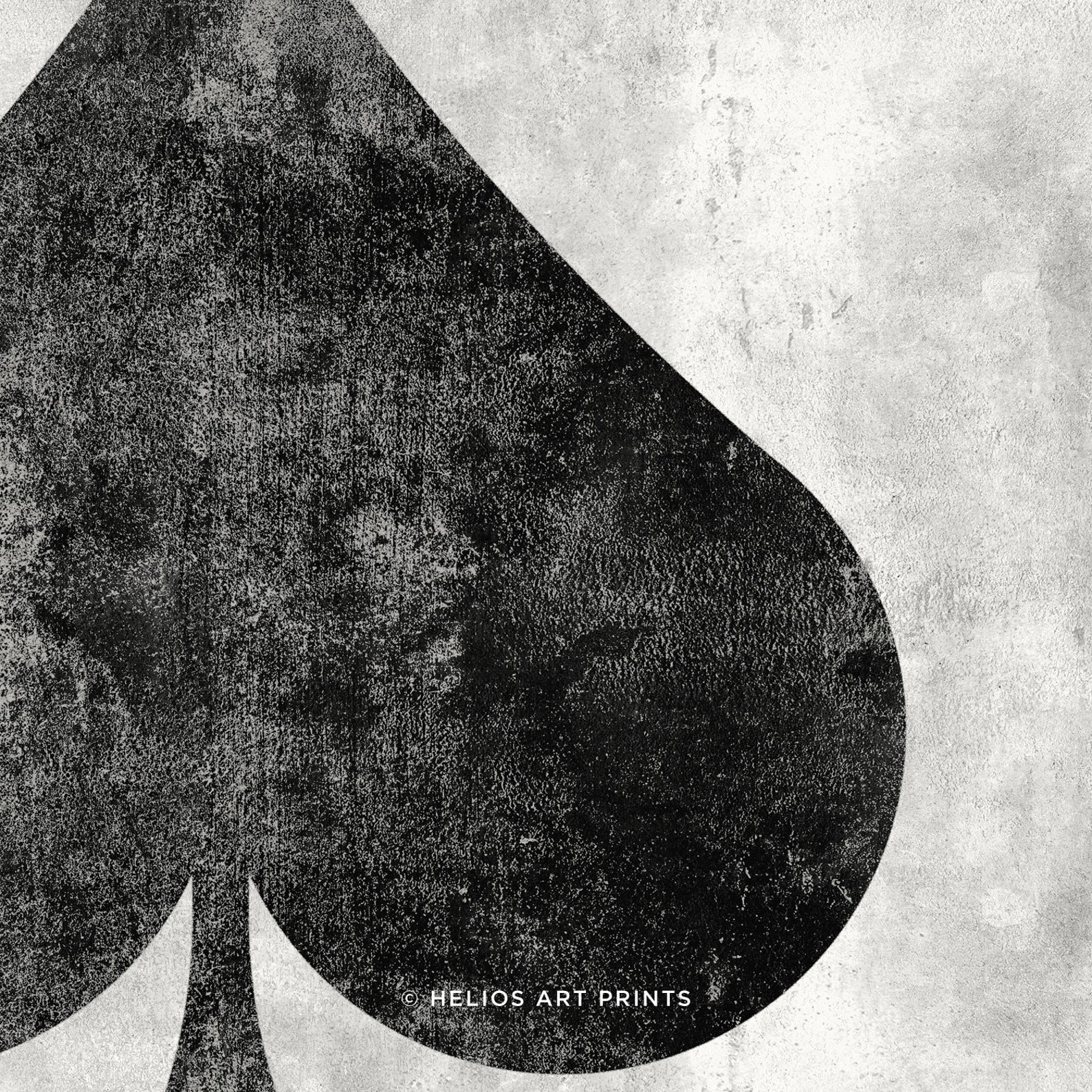 Spades Playing Card Suit Icon. Distressed Minimalist Card Suit - Etsy