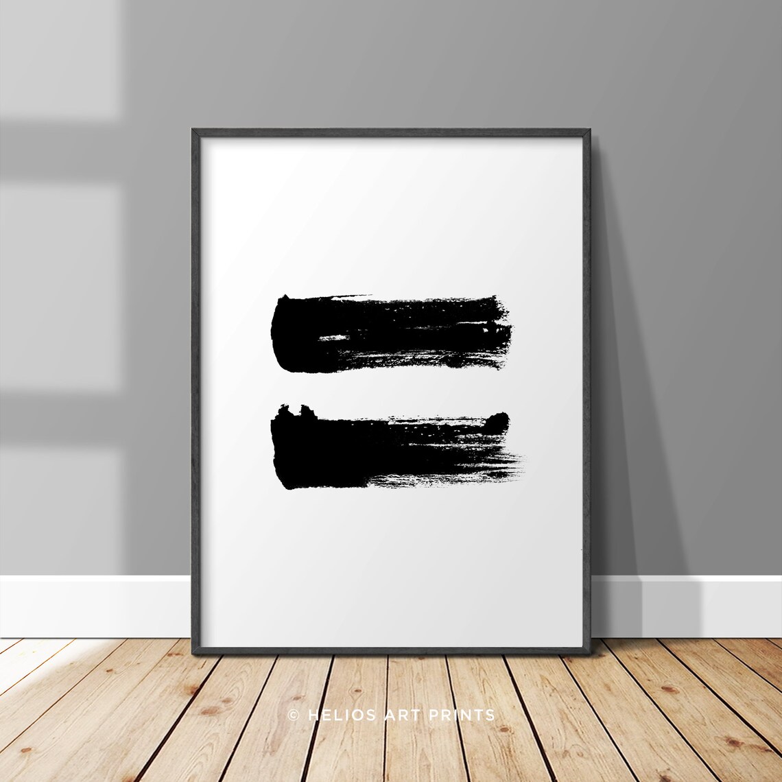 Equals Equality Symbol Minimalist Brushstroke Print. Modern - Etsy
