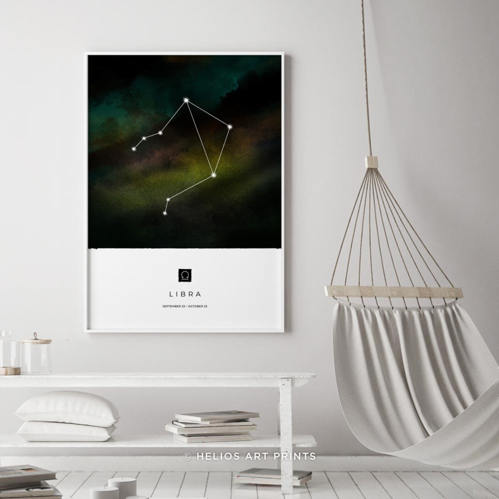 Libra Constellation Art Print, Star Sign Printable Wall Art, Horoscope ...