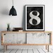 Number Eight Distressed Classic Typeface Numeral Character - Etsy