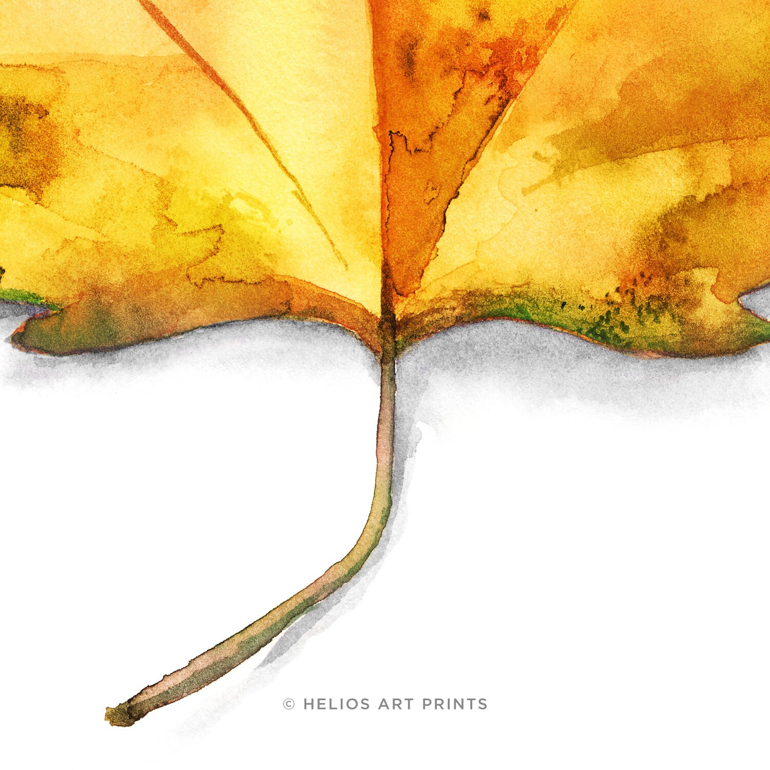 Set of 3 Fall Leaf Watercolor Prints. Three Piece Watercolour - Etsy UK