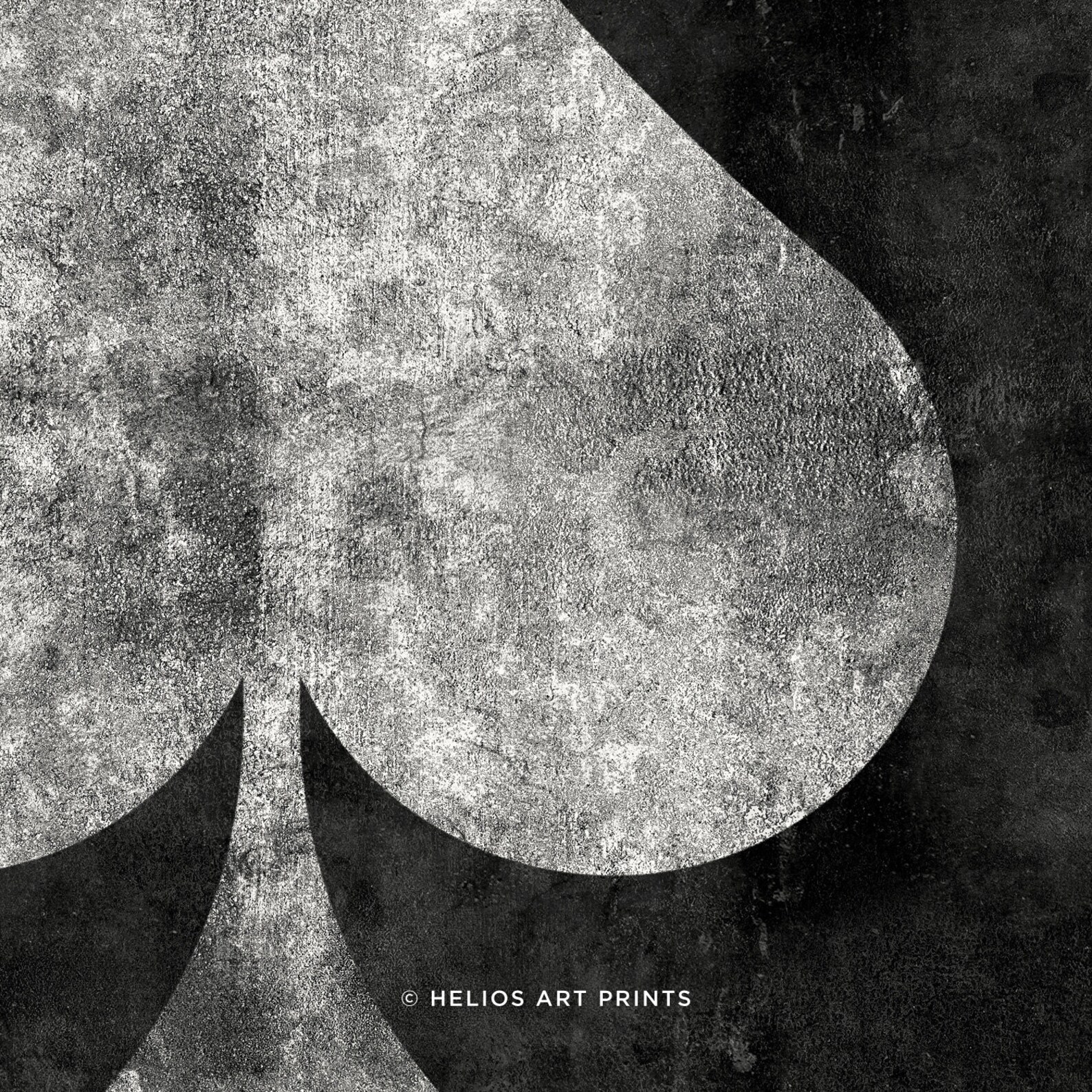 Spades Playing Card Suit Icon. Distressed Minimalist Card Suit Symbol ...