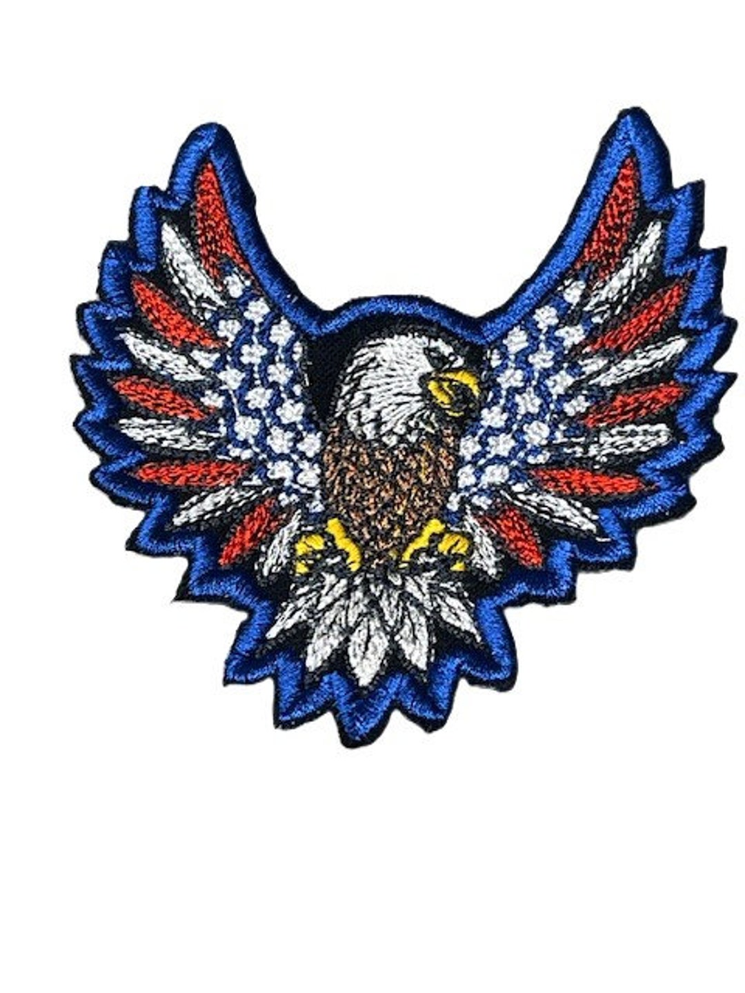 Stitched Eagle Patch: Iron On, Sew On, Velcro Options - Etsy