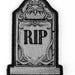 RIP Tombstone Iron on Patch - Etsy