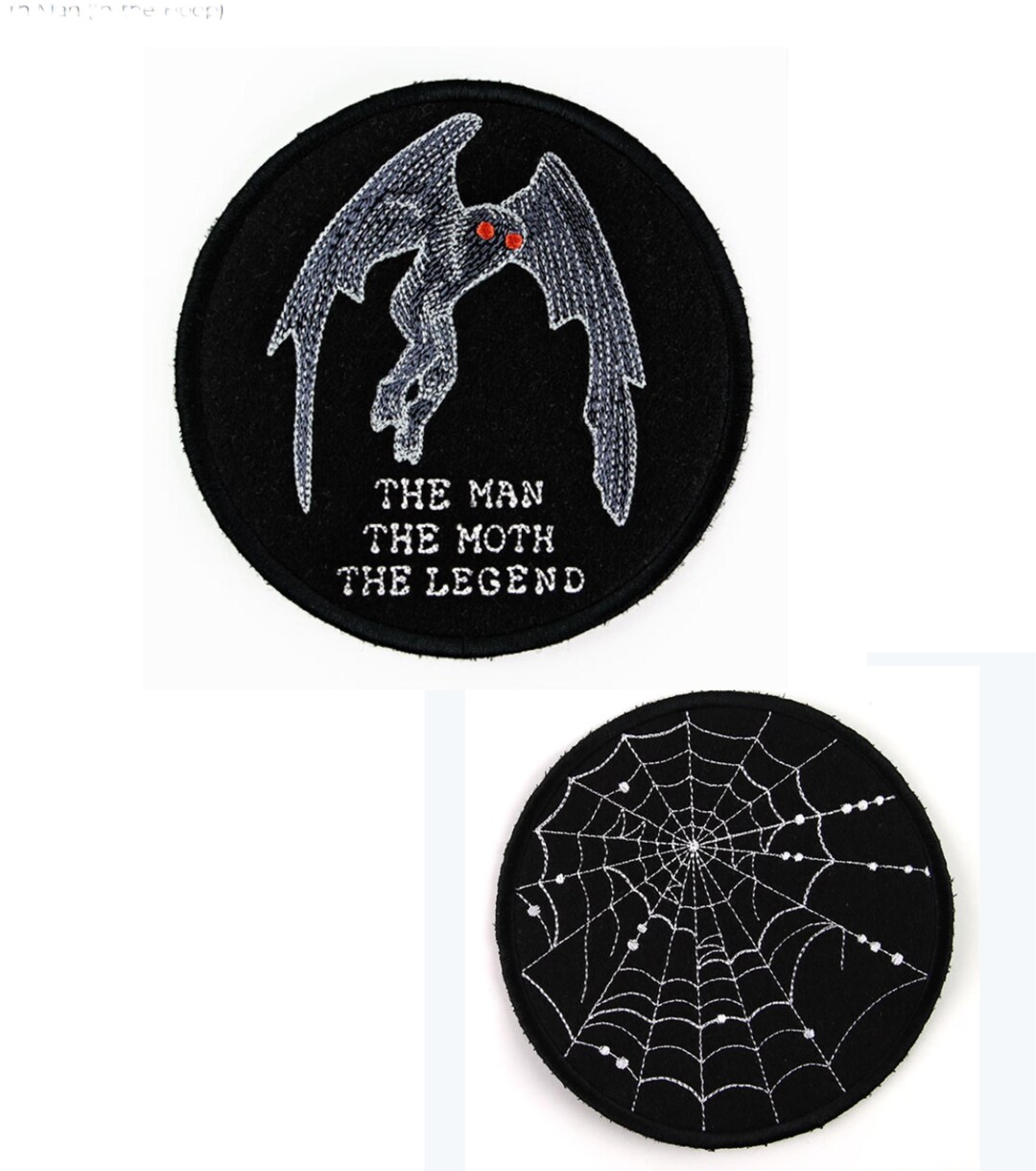 Moth Man , Spider Web, Patch , Fantasy, Super Hero, Villain, Halloween ...