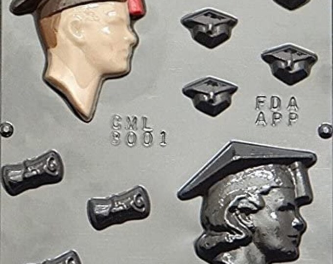 Graduation Assortment Chocolate Candy Mold - Etsy