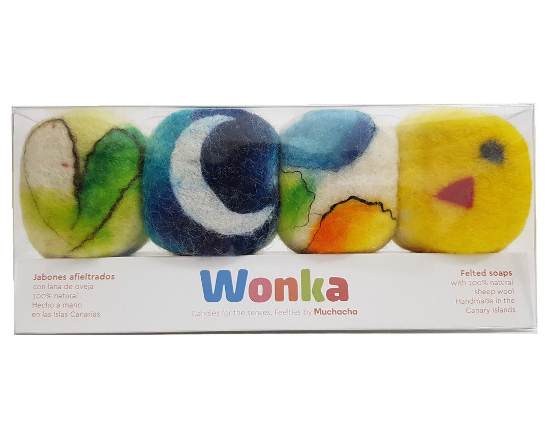 WONKA Pack of 4 Feelties: Soaps Felted in Wool. - Etsy