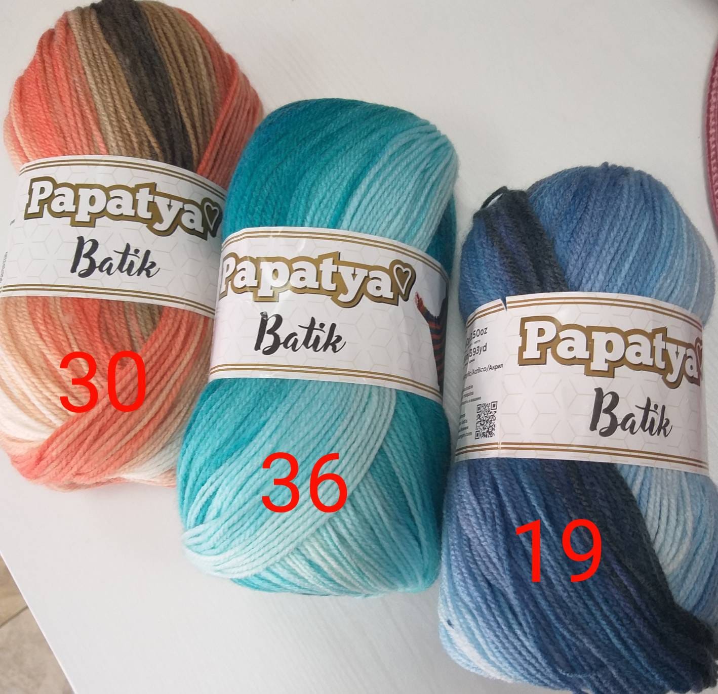 Papatya Batik Yarn soft Yarn Acrylic Yarn Baby Yarn - Etsy
