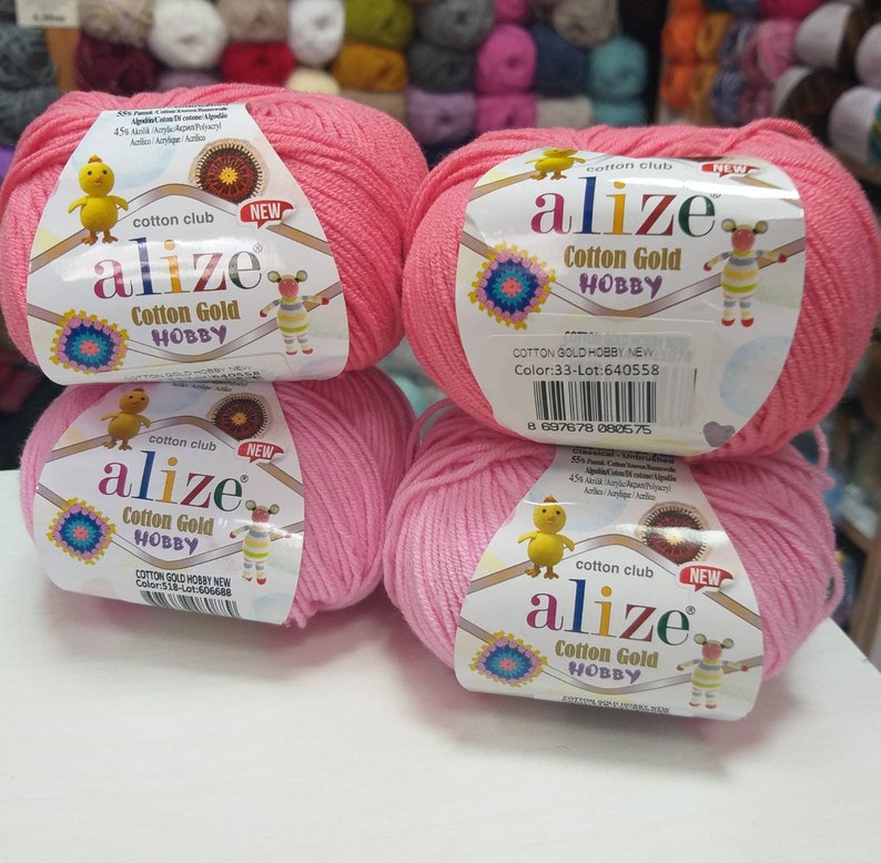Alize Cotton Gold Hobby New, Crochet Yarn, Knitting Yarn,toys Yarn,baby ...