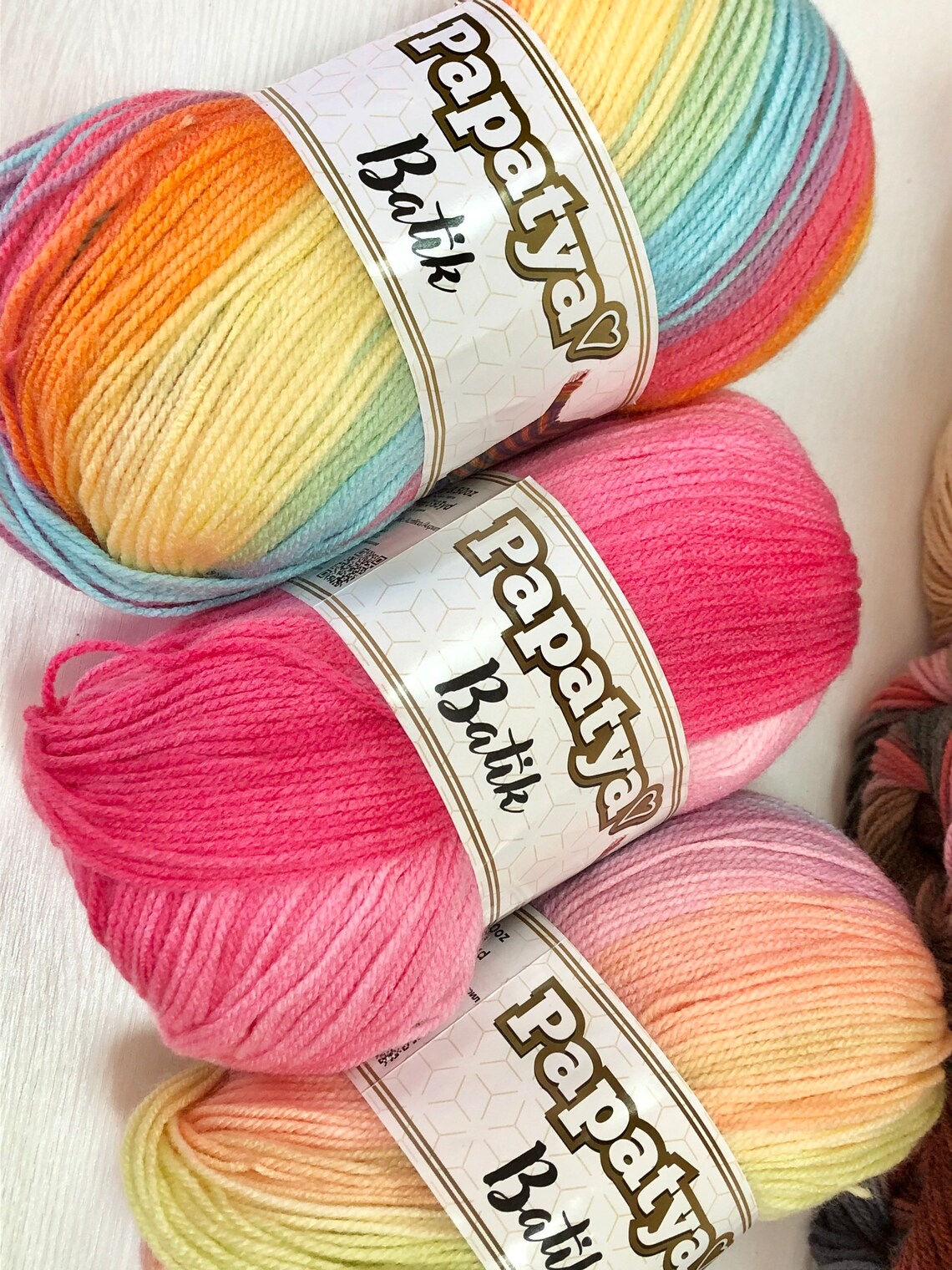 Papatya Batik Yarn soft Yarn Acrylic Yarn Baby Yarn - Etsy