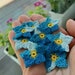 Forget Me Not Applique , 9 Crochet Forget Me Not Flowers , Cardmaking ...