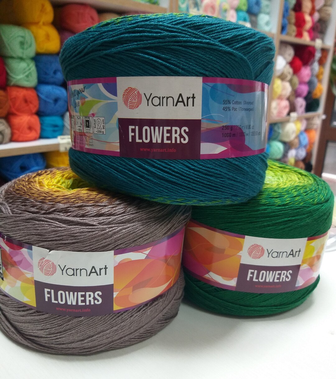 Yarn Flowers ,batik Desing , Ombre Yarn, Knitting, Crochet Summer Dress ...