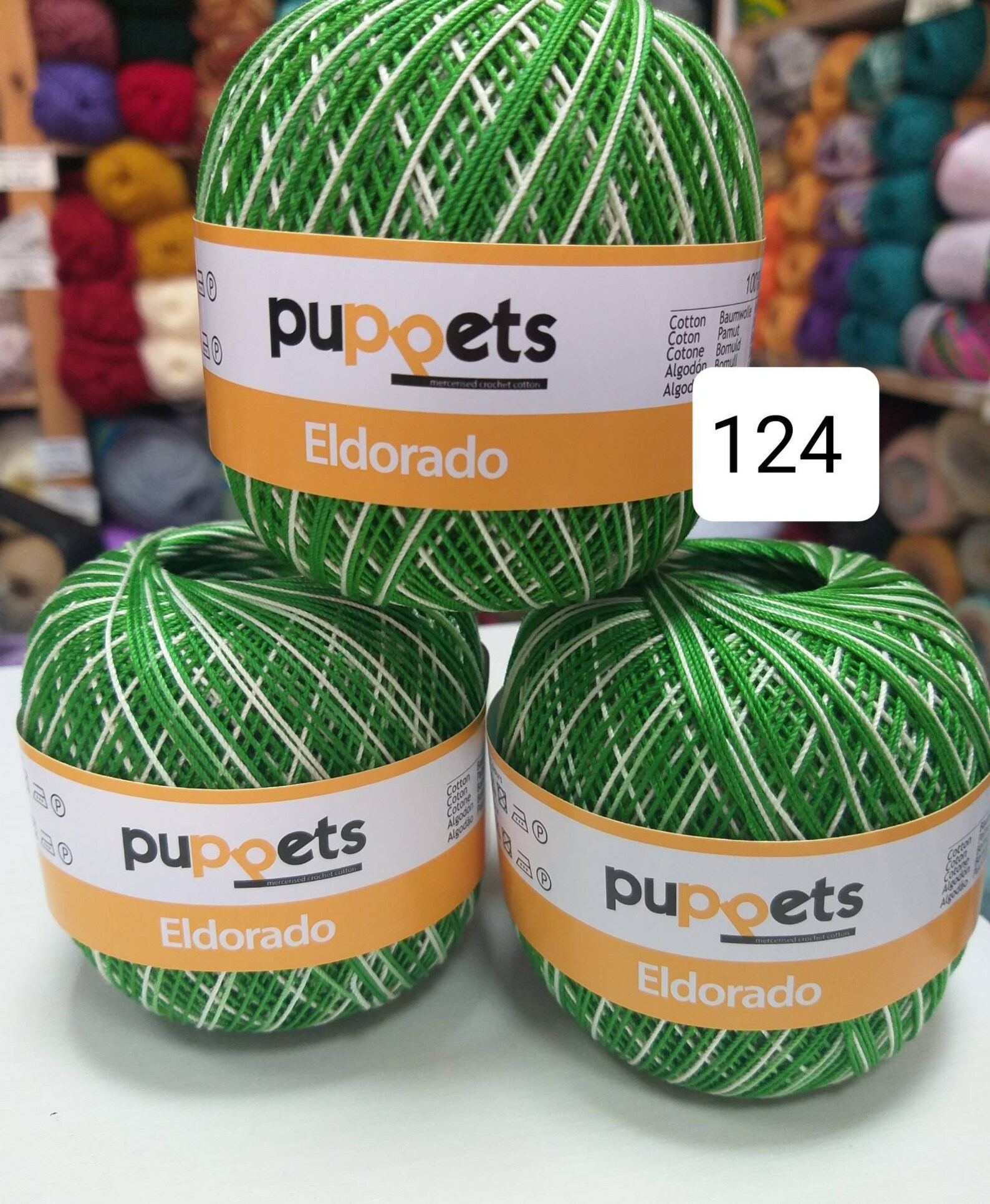 Crochet Multicolor Thread , Puppets Eldorado N.10 Thread, Mercerized ...