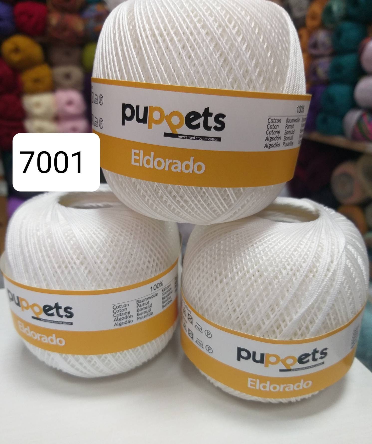 Crochet Cotton Thread , Puppets Eldorado N.10 Thread, Mercerized Cotton ...