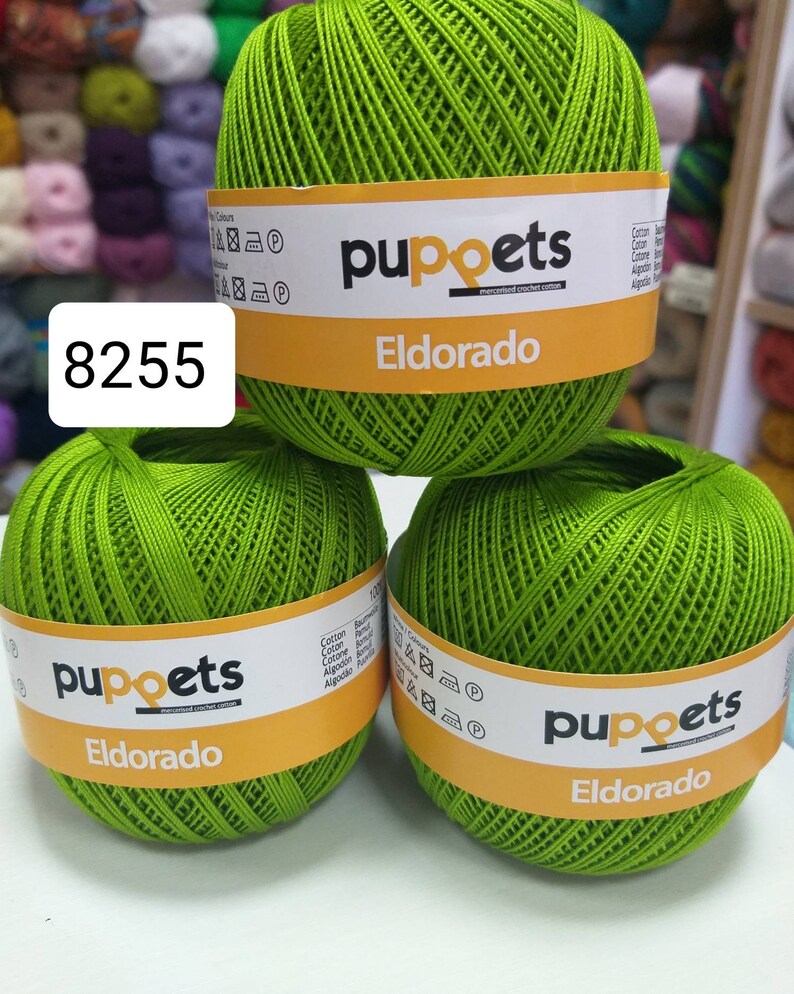 Crochet Cotton Thread , Puppets Eldorado N.10 Thread, Mercerized Cotton ...